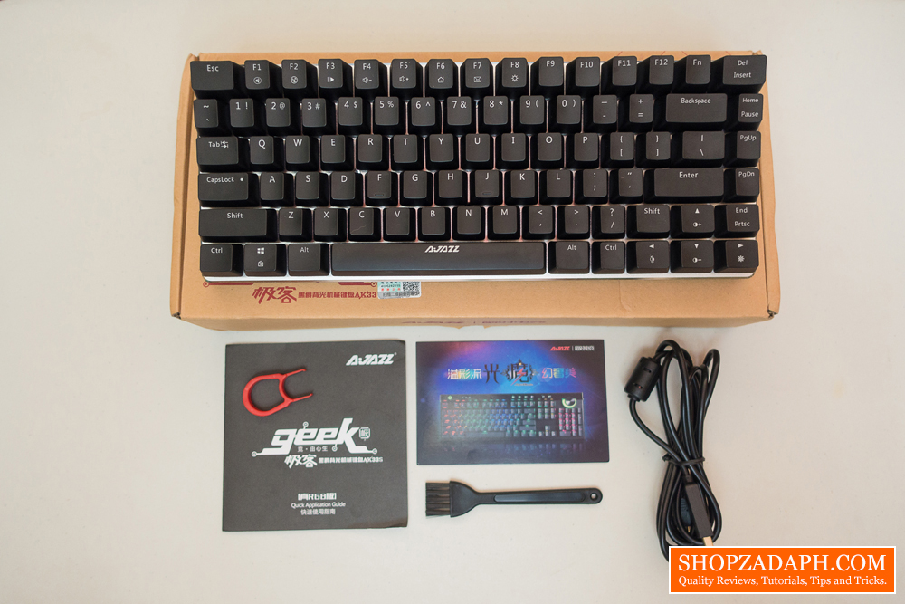 Ajazz AK33 RGB Mechanical Keyboard Review – Zorro Black Switch - TechBroll