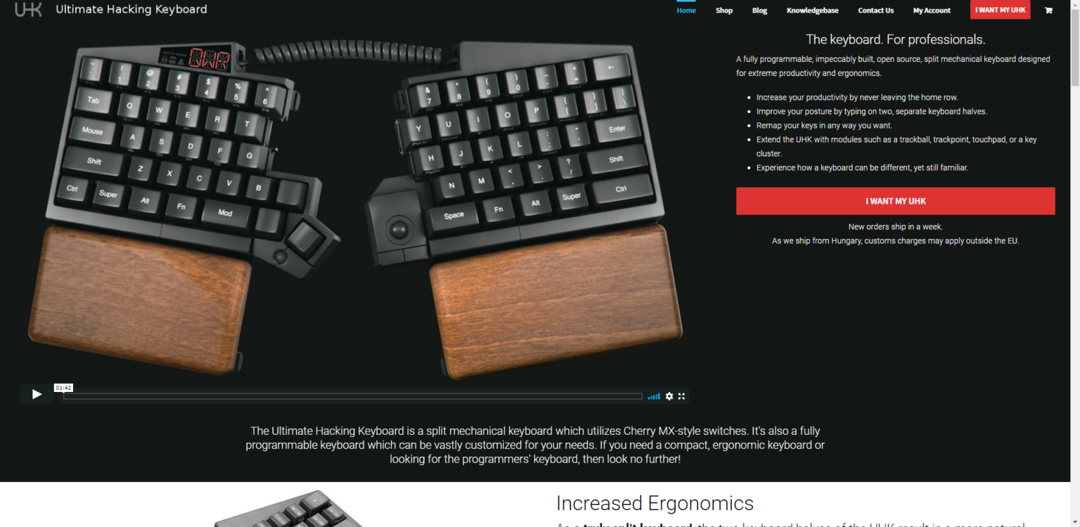 Ultimate Hacking Keyboard Review - Best Split Mechanical Keyboard ...