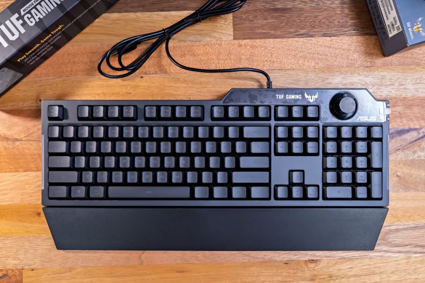 ASUS TUF Gaming K1 Keyboard Review - Dedicated Volume Knob! - TechBroll