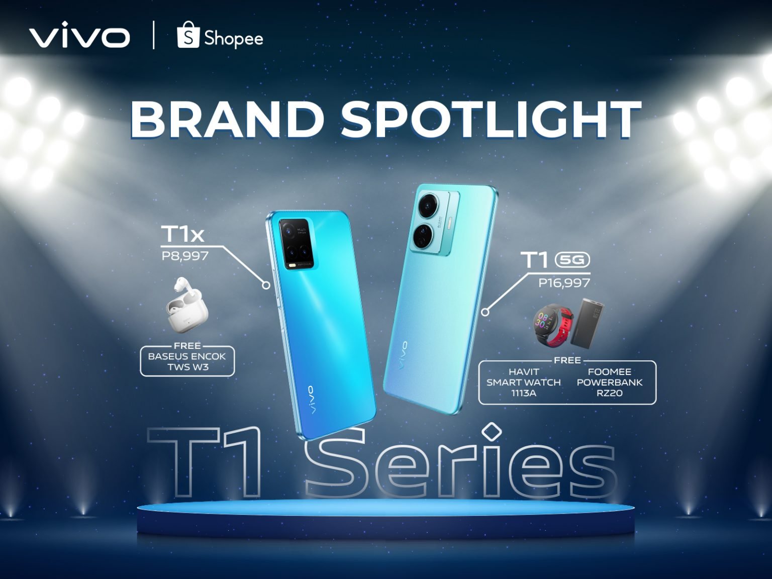 Exclusive Freebies on vivo T1 Series Gaming Phones at vivo’s Shopee ...