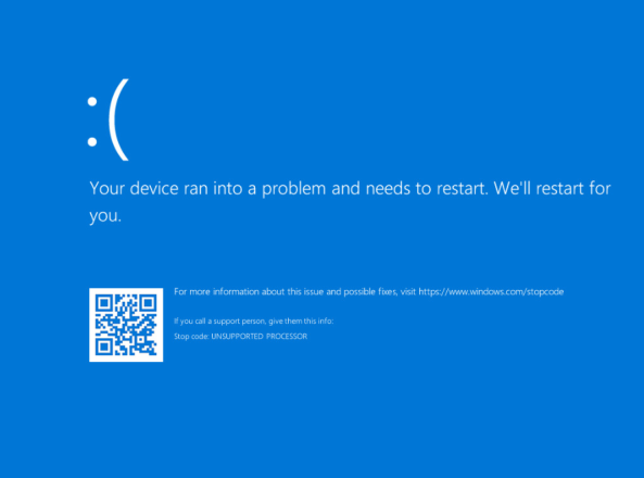 On “UNSUPPORTED_PROCESSOR” Error Message of Windows 11 Update KB5029351 ...